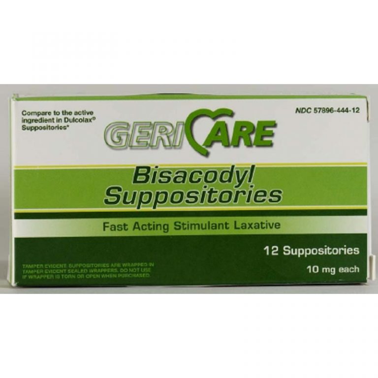 Laxative Suppository 12 Per Box 10 Mg Strength Bisacodyl | D&D Medical ...