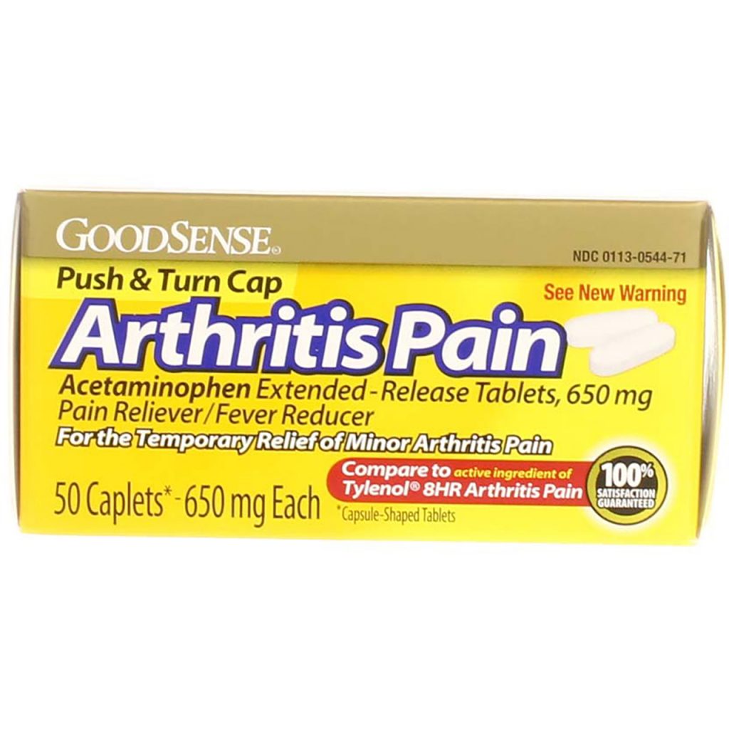 Arthritis Pain Relief 650mg – 100/btl | D&D Medical Equipment